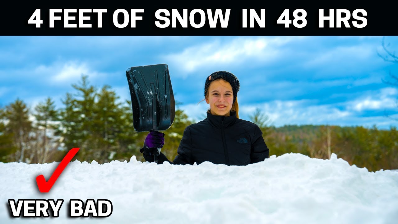 SURVIVING the Worst Snow Storm in 30 Years - YouTube