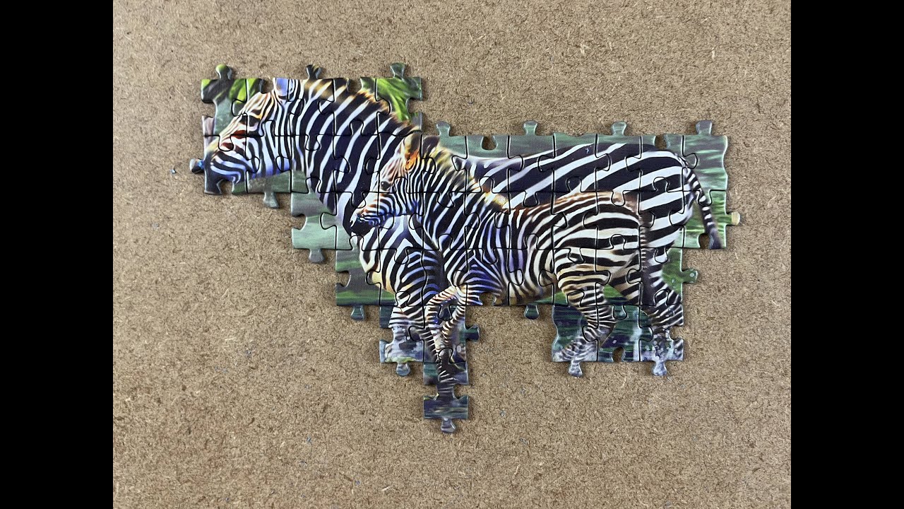Wildlife 33600 piece puzzle - section 5 progress so far! - YouTube