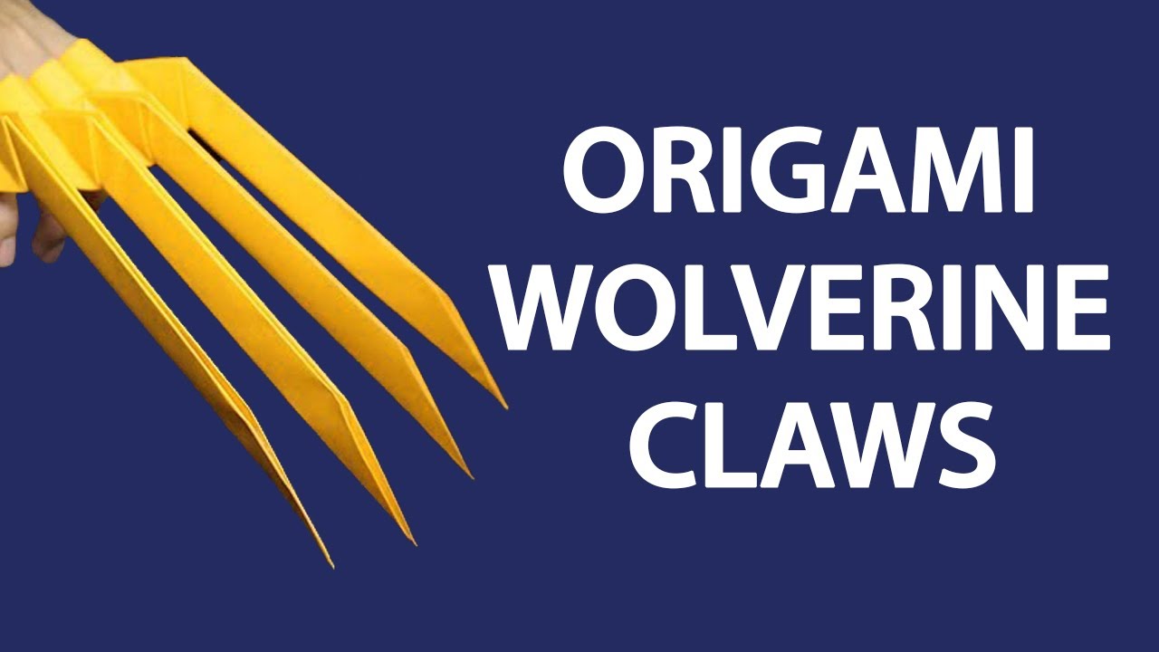 Origami Wolverine Paper Claws | How to Make Wolverine Claws | PT Art ...