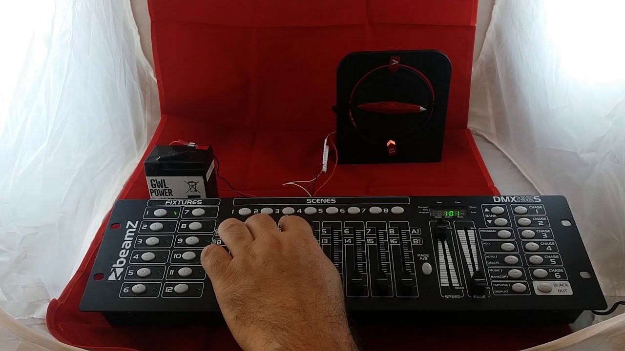 DMX512 Ready RC-SERVO Controller full 360 Rotation - YouTube