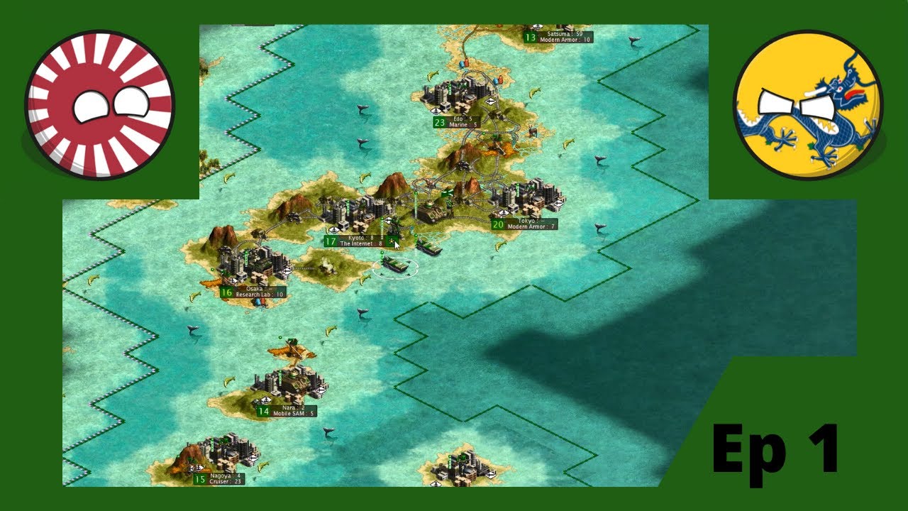 Island life for me - Civilization III Multiplayer (Civ 3) Earth Map W ...