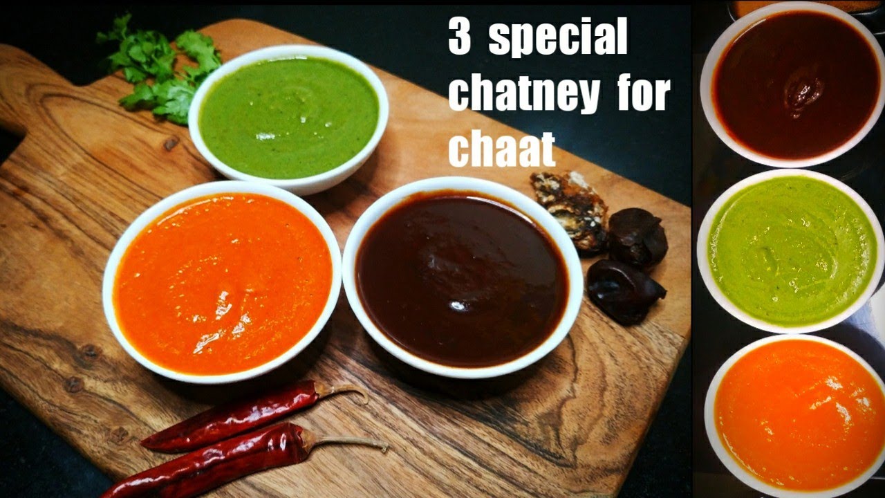 चाट की चटनी|3 special chutney for chaat|chatpati chatniya|imli chatni ...