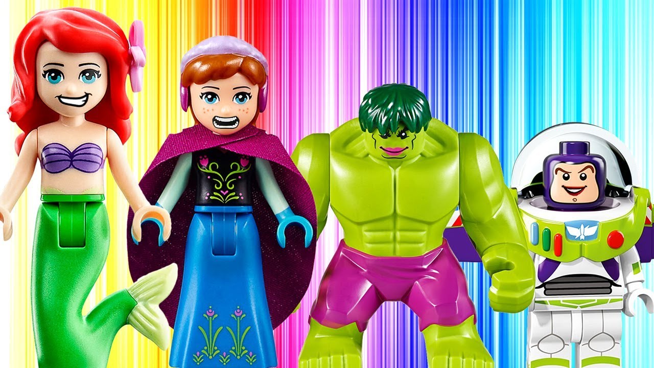 ♥ Boca Equivocadas princesa de Disney Ariel Hulk Frozen Anna Canción de ...