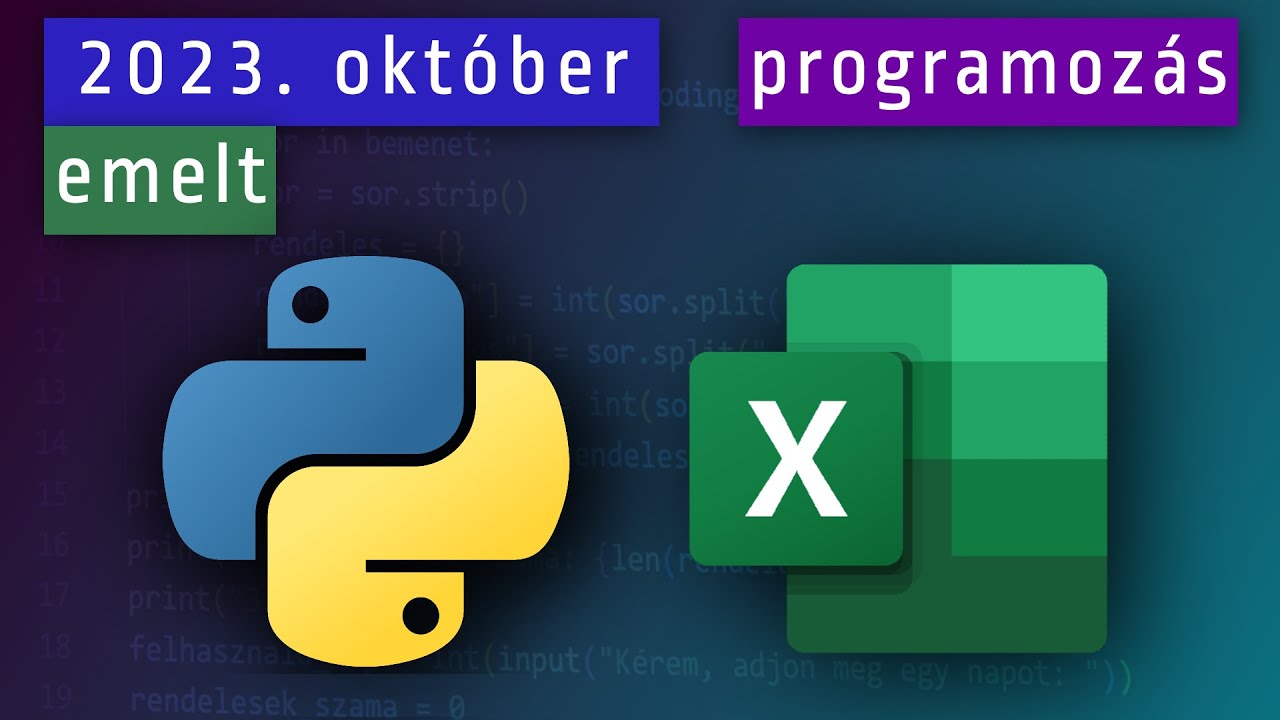 Reklám feladat - Digitális kultúra érettségi emelt 2023. október - Python + Excel - YouTube