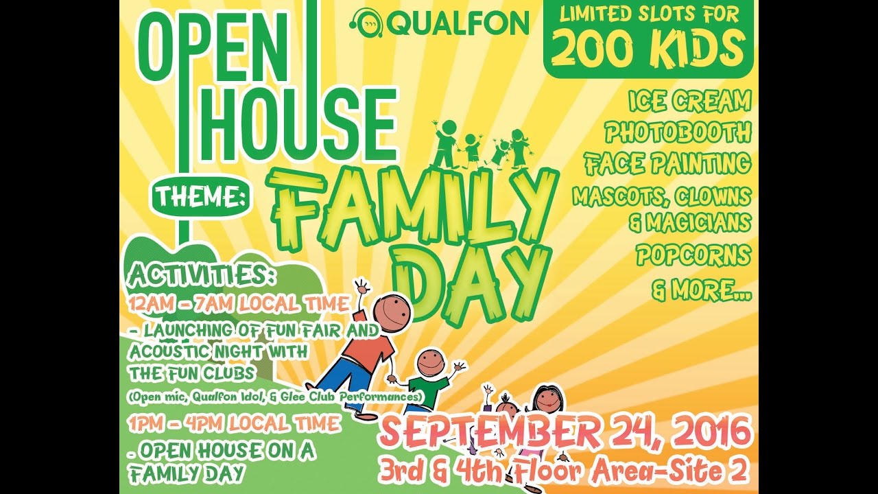 Qualfon OPEN HOUSE theme: FAMILY DAY | FUN Clubs Fair - YouTube