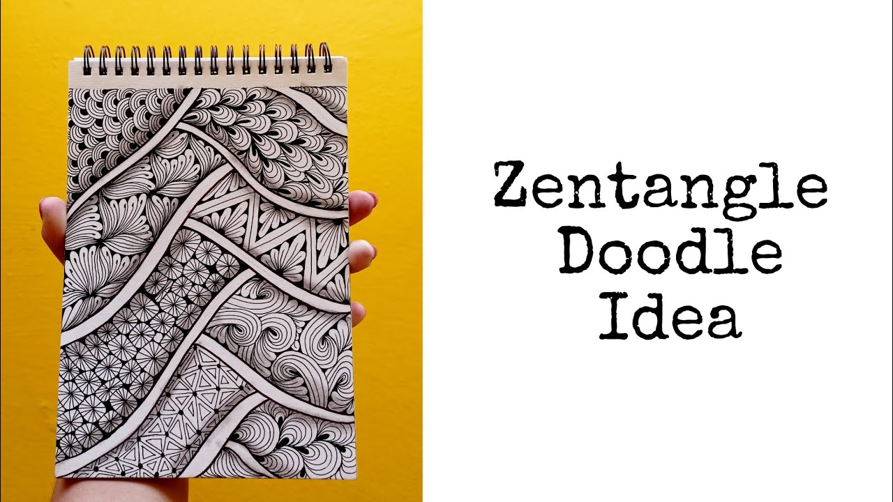 Zentangle Doodle Idea||Easy Doodling||Zen-Doodle|| - YouTube