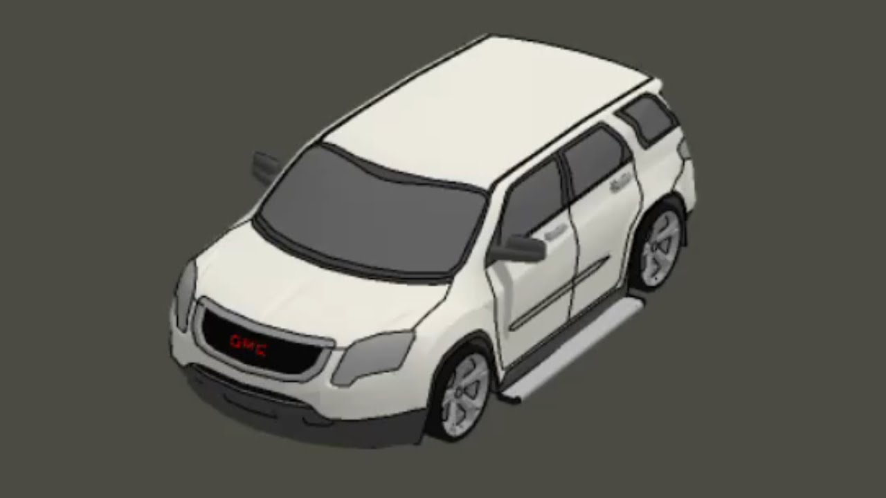 One GMC Acadia (3D animation) - YouTube