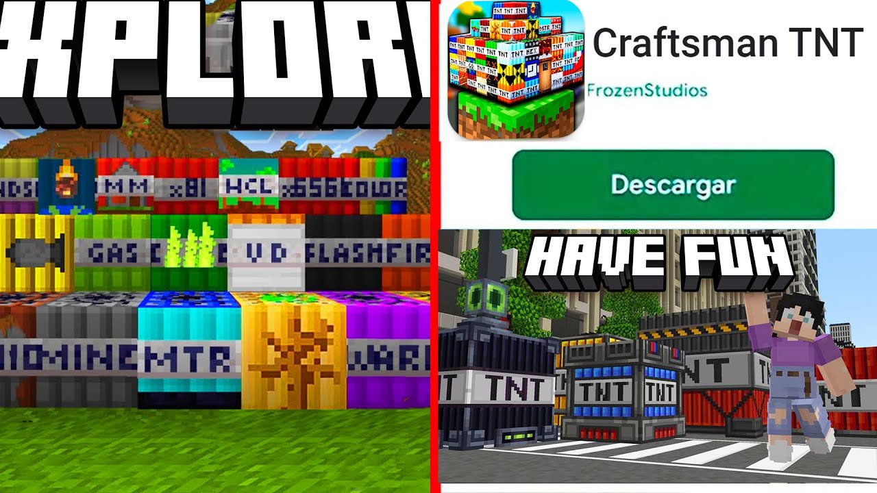 CRAFTSMAN TNT YA EN LA PLAYSTORE! MI CELULAR EXPLOTÓ! - YouTube