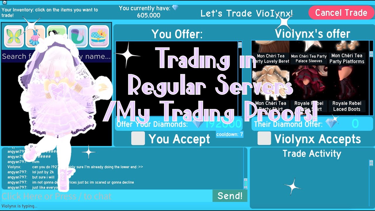 Trading in Regular Servers/Trading Proofs. (AKA using all my diamonds ...