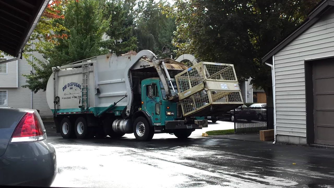 DM Disposal Pete/McNeilus Atlantic Front Loader - YouTube
