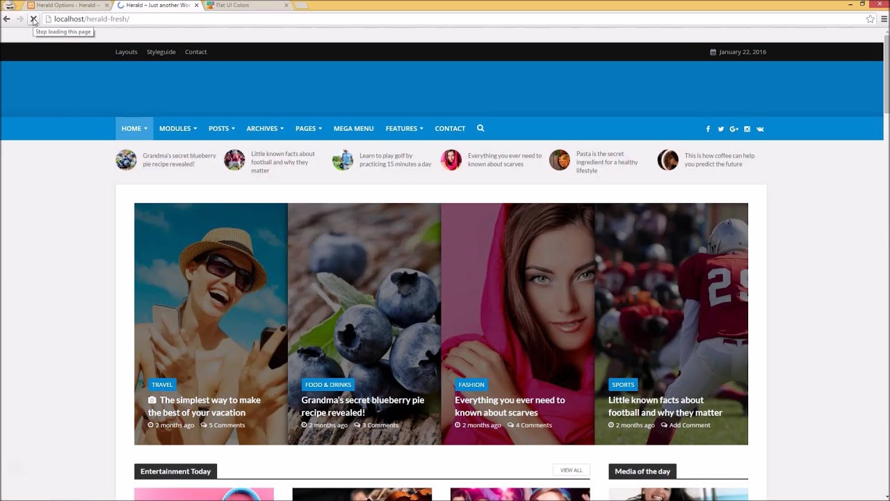 Header Customization - Herald WordPress Magazine Theme - YouTube