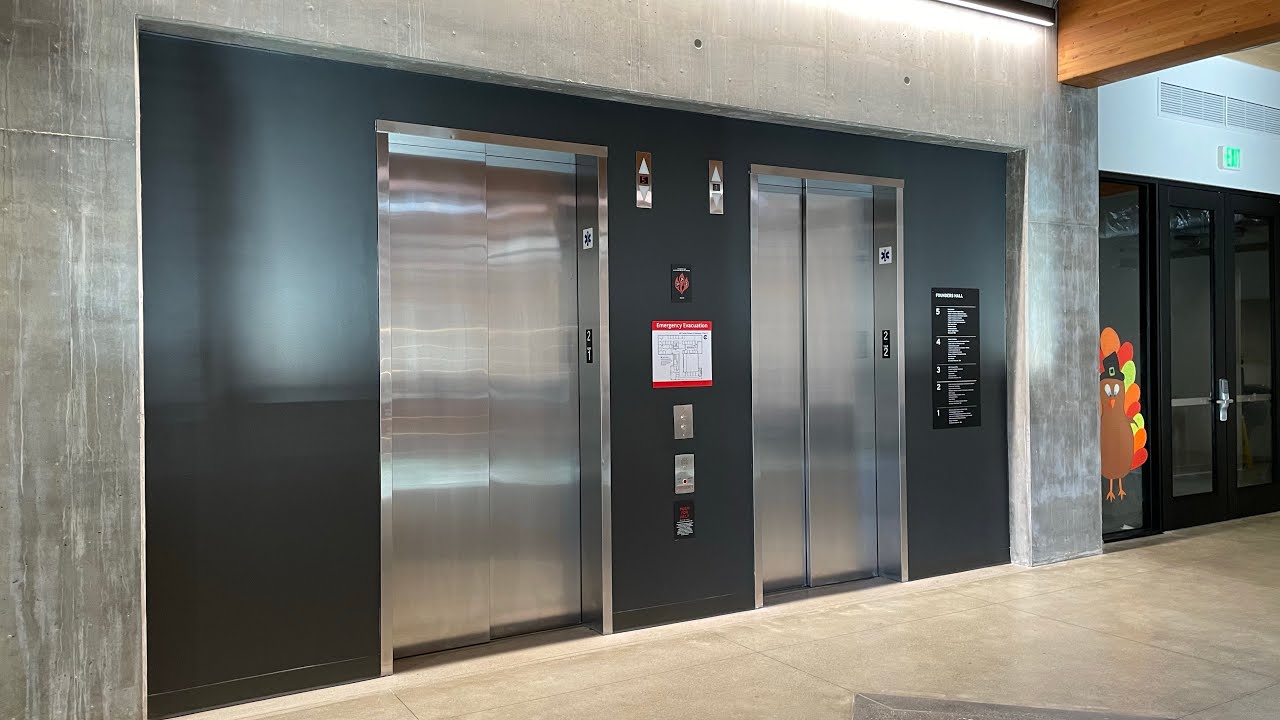 Brand new Schindler 5500 traction elevators | UW Founders hall ...