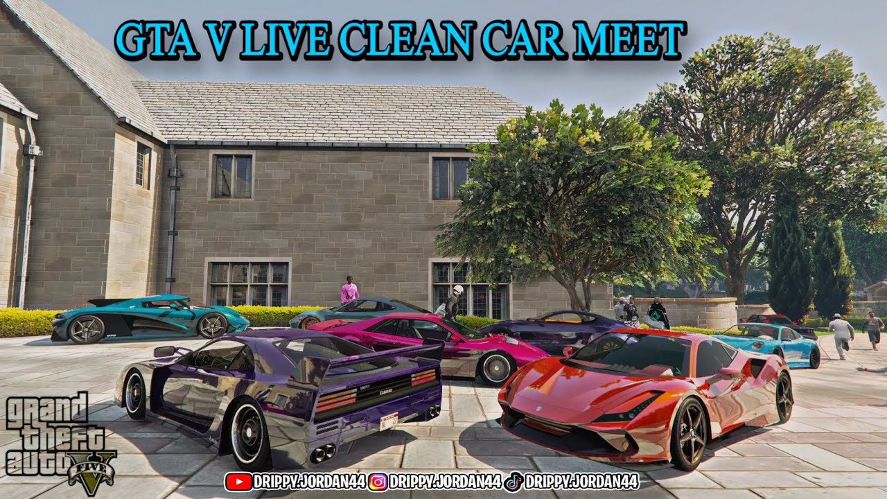 GTA 5 CLEEN Car Meets Ps5 / Takeovers / Anyone can Join - YouTube