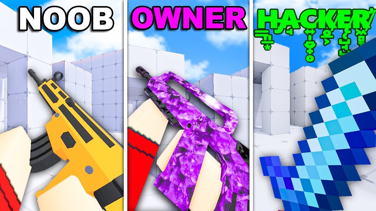 NOOB vs OWNER vs HACKER Loadouts in Rivals! - YouTube