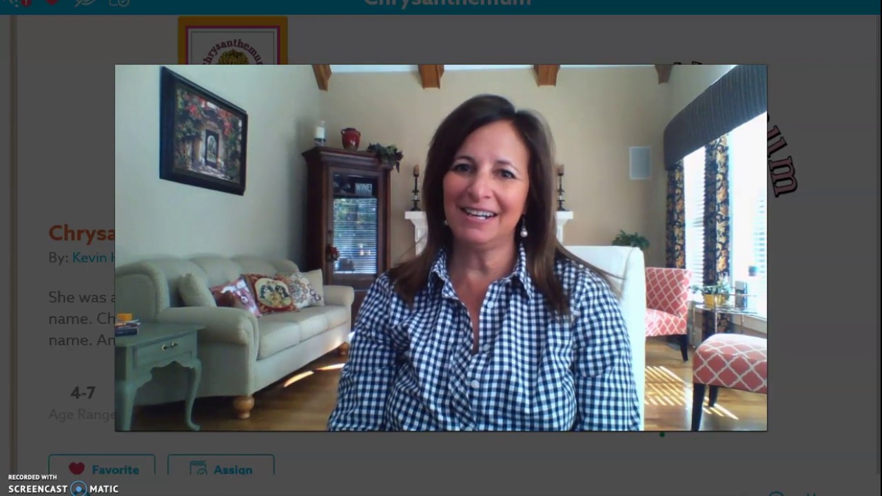 Mrs Bender reads Chrysanthemum - YouTube