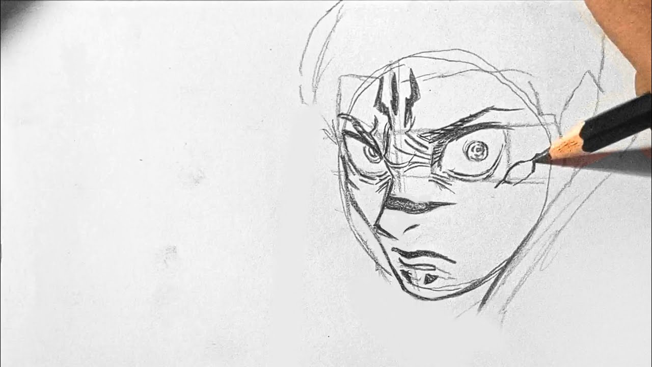 How to draw SUKUNA Inside YUJI's DOMAIN - Jujutsu Kaisen - YouTube