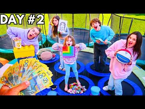 LAST TO LEAVE THE TRAMPOLINE WINS $1000!