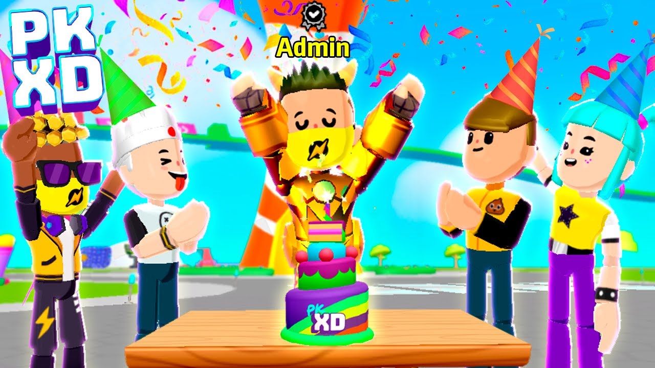 FUI AO ANIVERSÁRIO DO ADMIN NO PK XD - YouTube