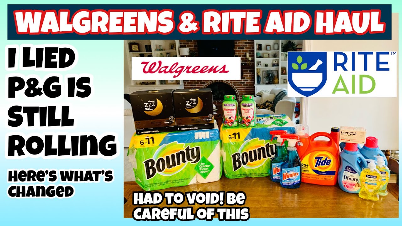 WALGREENS & RITE AID HAUL/ P&G RR ARE ROLLING 😍/ great mid week deals ...