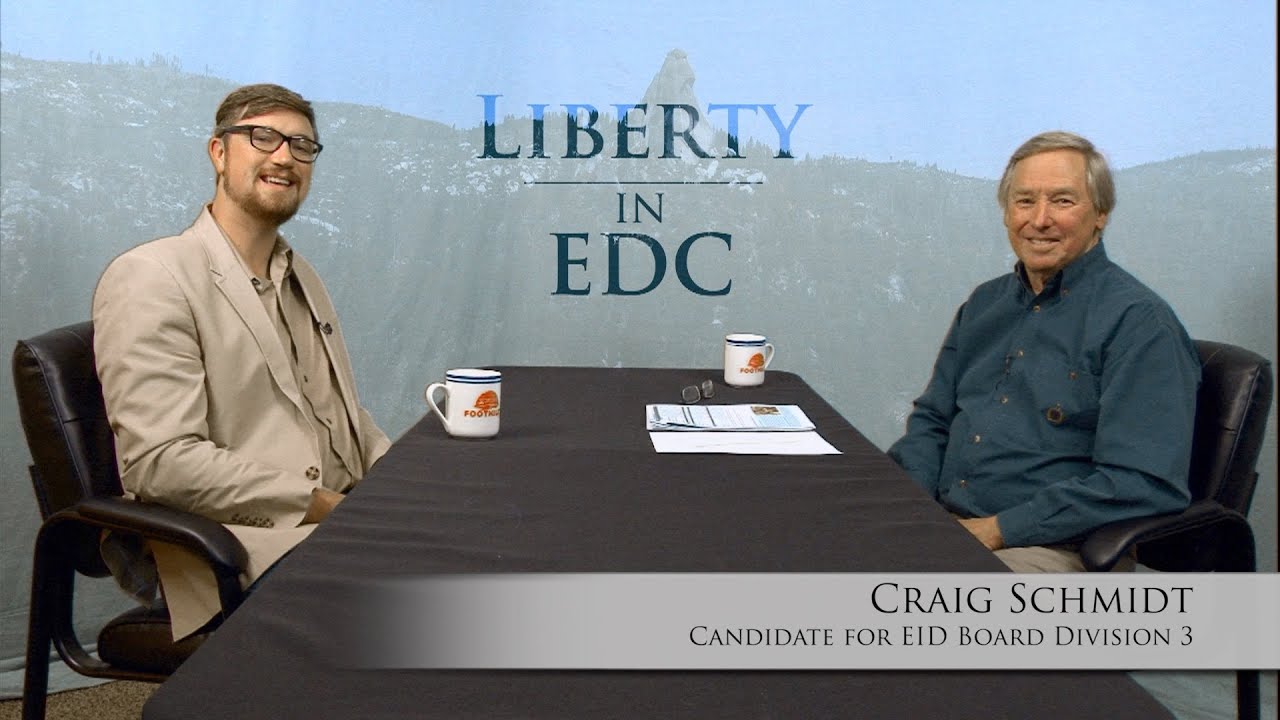 Liberty in EDC sits down with candidate Craig Schmidt running for EID ...
