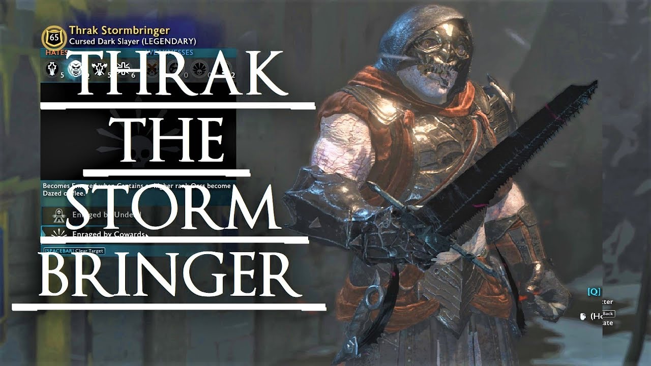 Shadow of War: Middle Earth™ Unique Orc Encounter & Quotes #197 THRAK ...