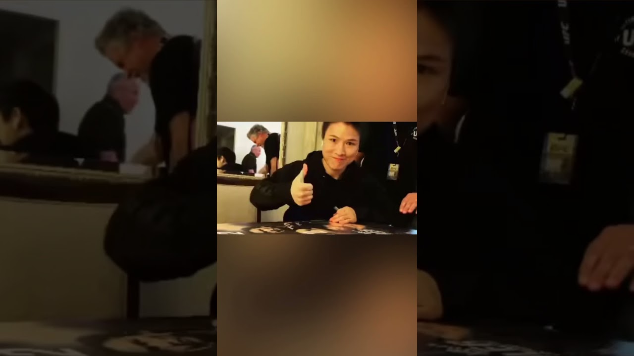 UFC 268 Zhang weili posters signed #ufc #mma #shorts #zhangweili - YouTube