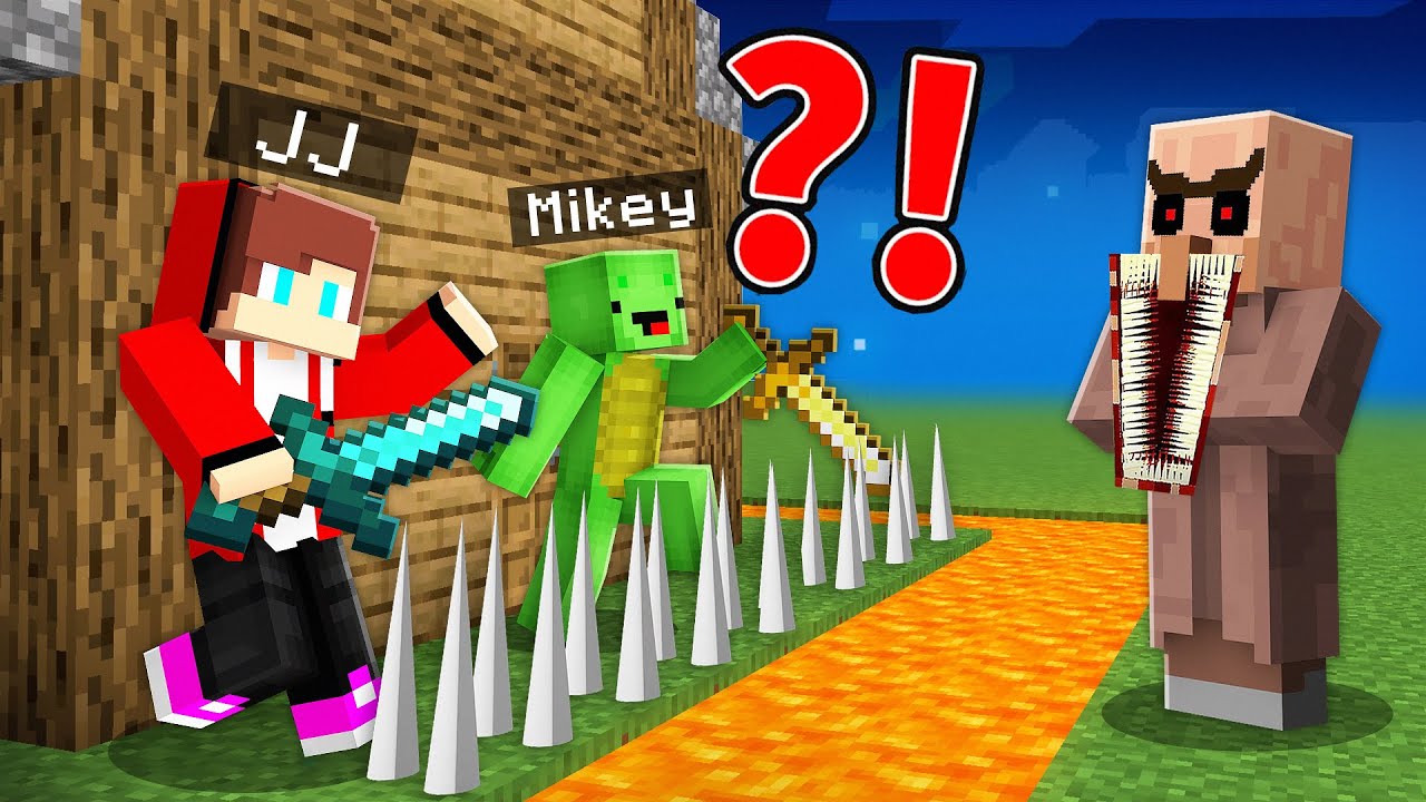 JJ and Mikey Security House vs SCARY VILLAGER in Minecraft – Maizen ...