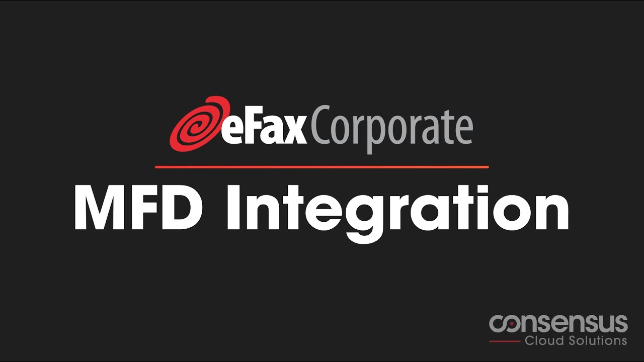 eFax Corporate MFD Integration - YouTube