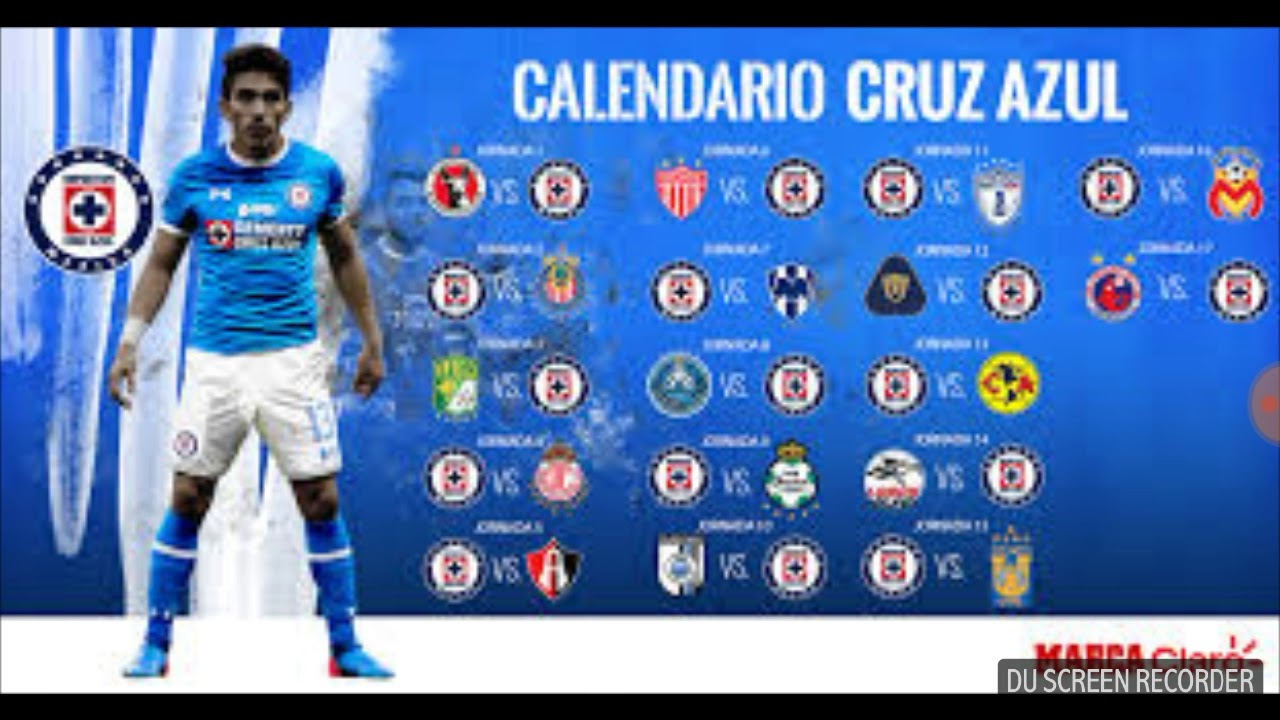 Calendario Completo de la clausura 2018 del cruz azul - YouTube