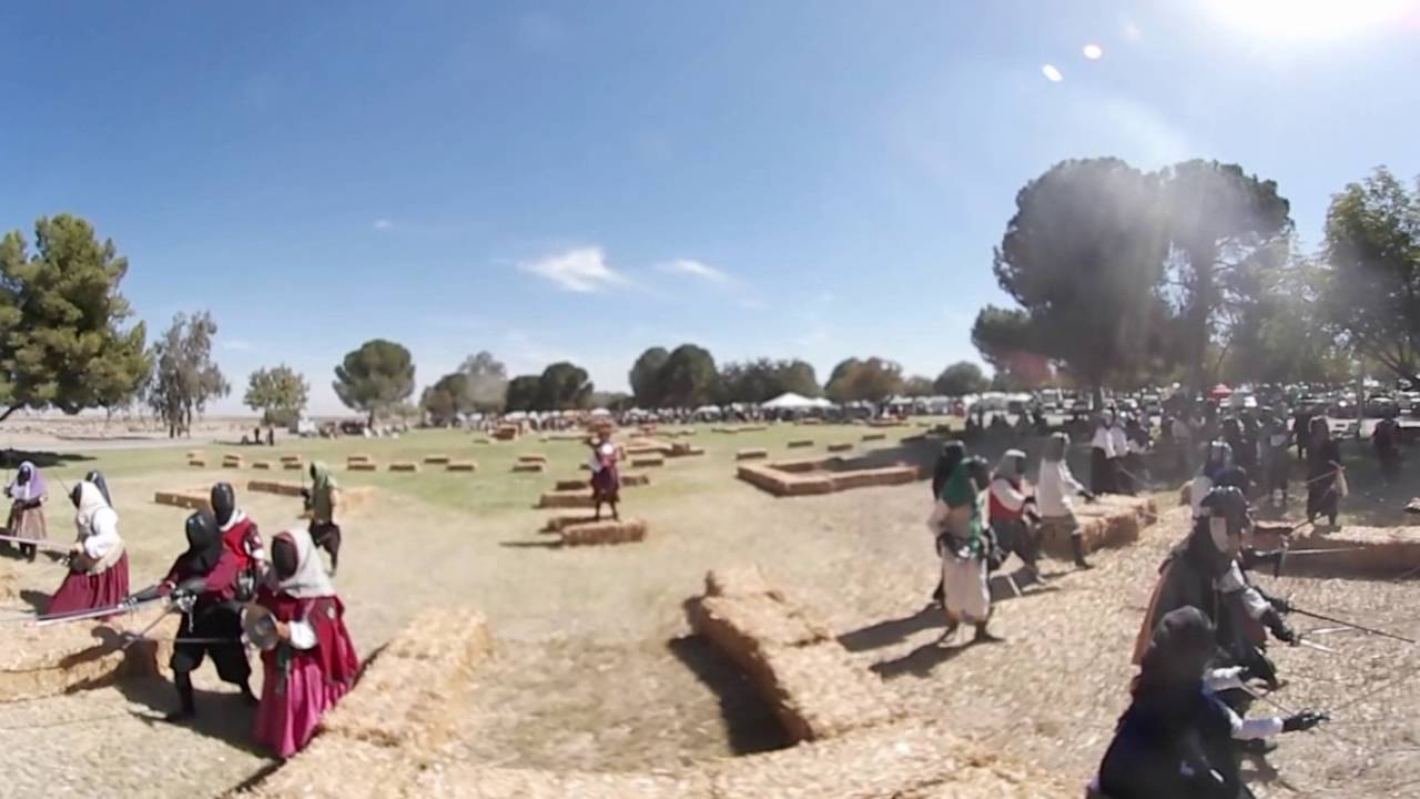 Great Western War 2016 Rapier Melee 360 - YouTube