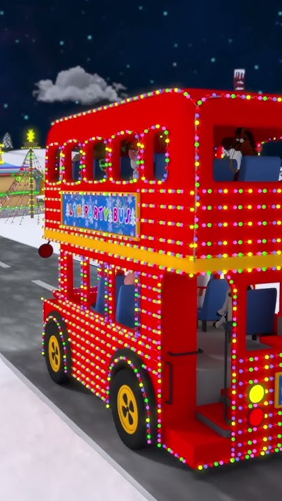 عجلات عيد الميلاد على متن الحافلة Shorts Vehicles Christmas