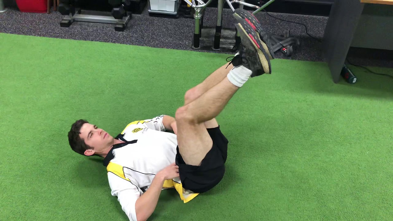 Straight Leg Crunches - YouTube