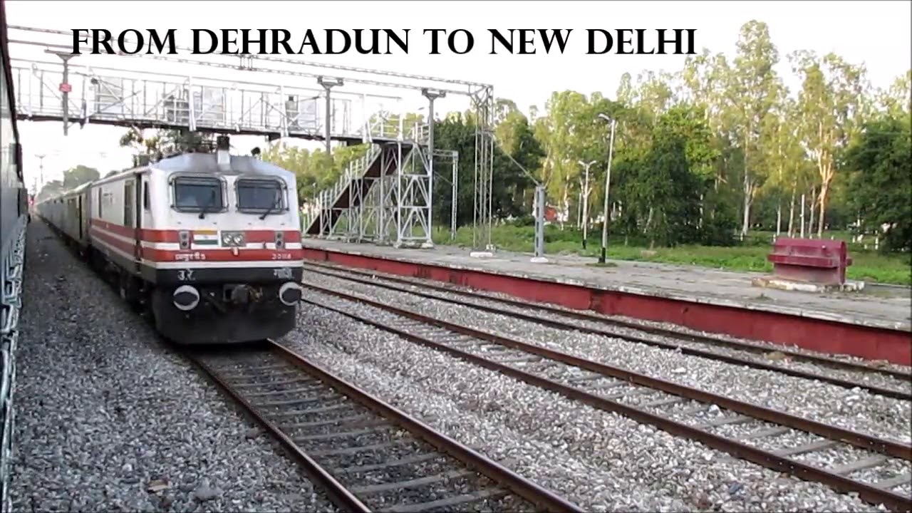 Dehradun Shatabdi 🚆 12018 train,Dehradun To New delhi Crosses Raiwala ...