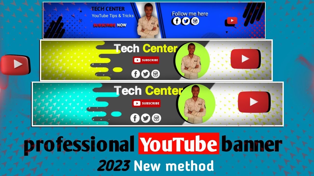 create a professional YouTube banner - YouTube