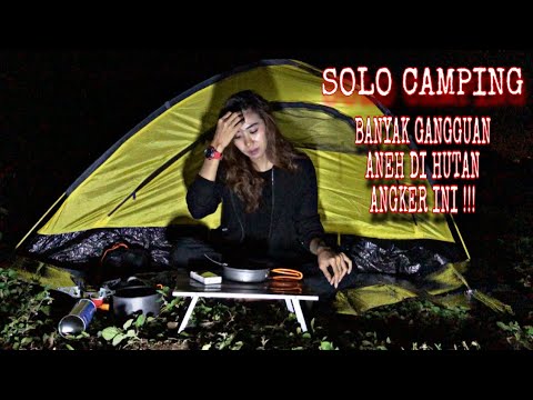 SOLO CAMPING HOROR: Camping Di Hutan Angker Banyak Gangguan dan Suara Yang Tak Wajar