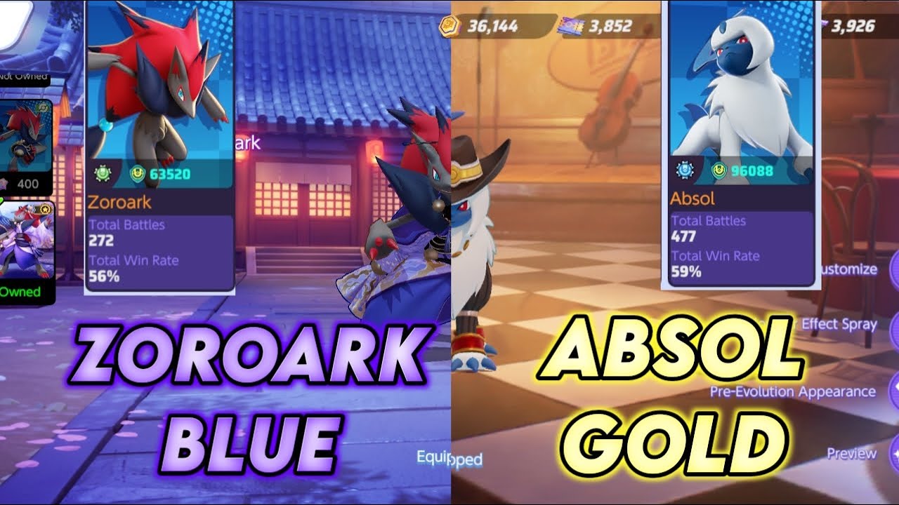 Absol Gold Or Zoroark Blue !!? | Hindi Pokémon UNITE - YouTube