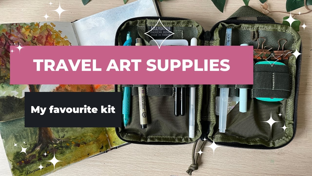 Travel Art Supplies Kit | My favourite kit for sketching on the go ...