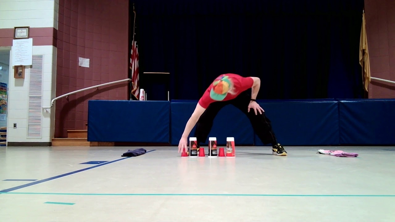 Moving Cup Challenge sliding style - YouTube