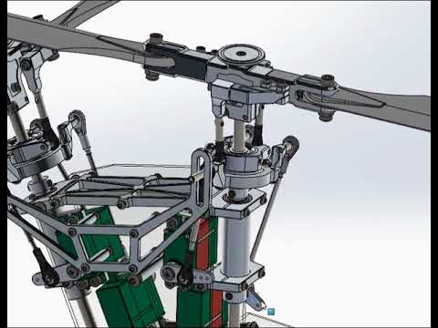 Synchropter. Servo design & kinematics - YouTube