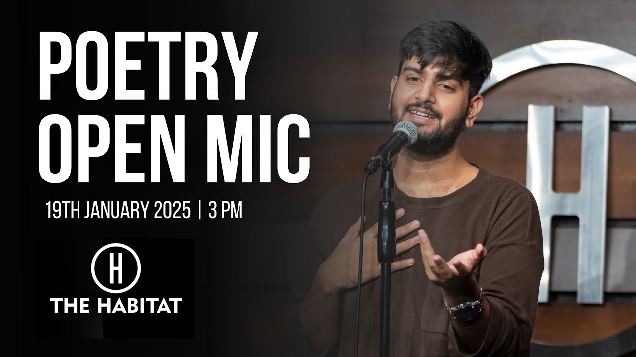 Live Poetry Open Mic at The Habitat 19th January 2025 | 3pm - YouTube