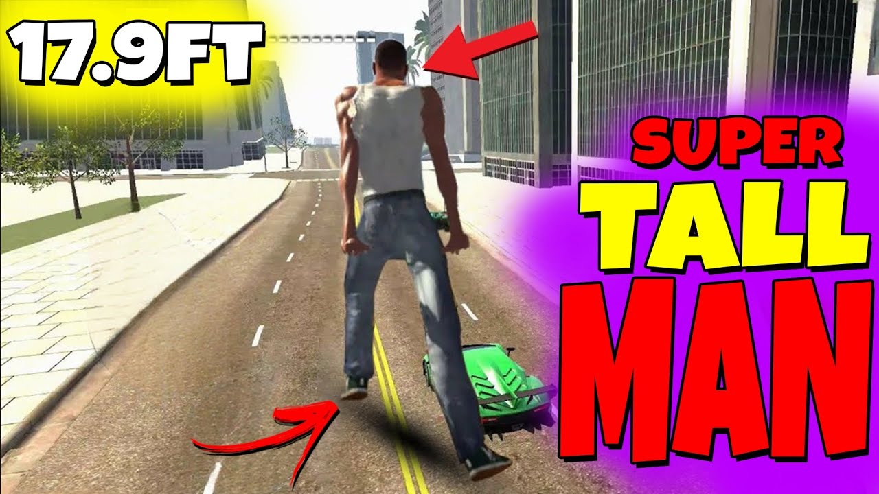 Super Tall Man (17.9Ft) in Indian Bike Driving 3D | Myth Busting - YouTube