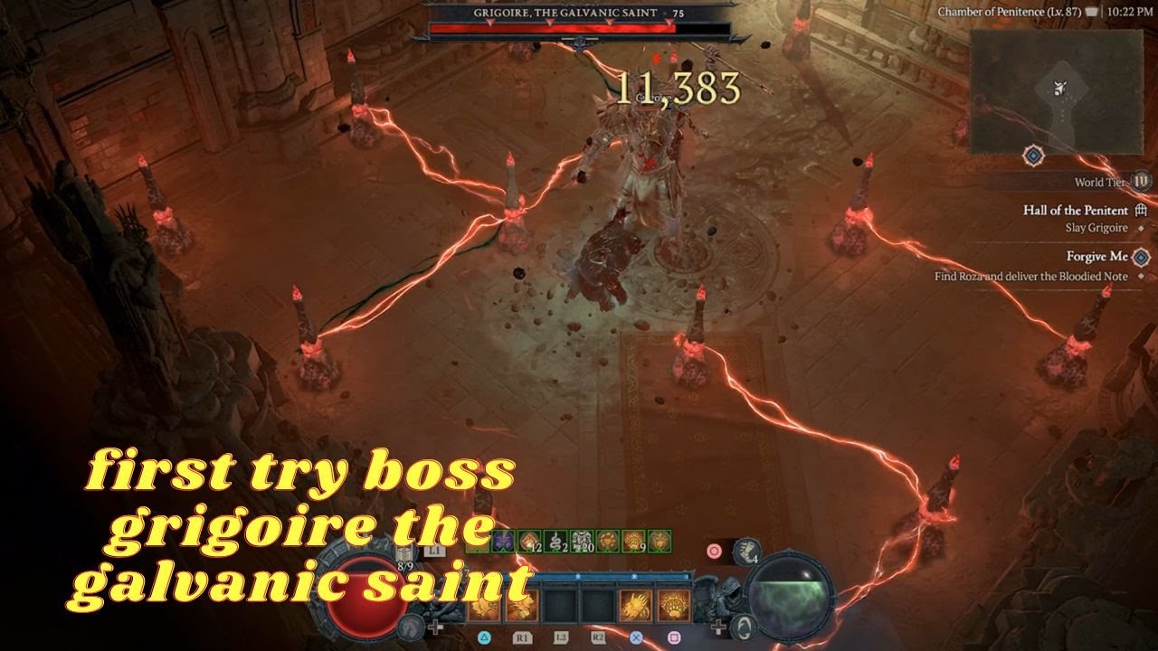 diablo 4 season 2 season of blood first try boss grigoire the galvanic ...