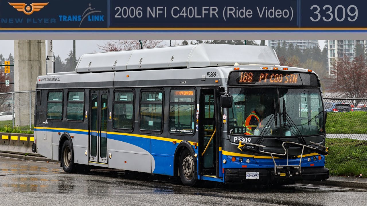 [HD] TransLink 2006 NFI C40LFR /3309/ route 188 (Ride Video) - YouTube