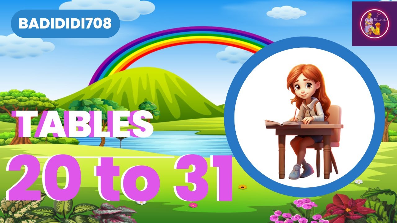 TABLE 20 TO 31 Unlock Your Child's Math Genius with These Tables! - YouTube