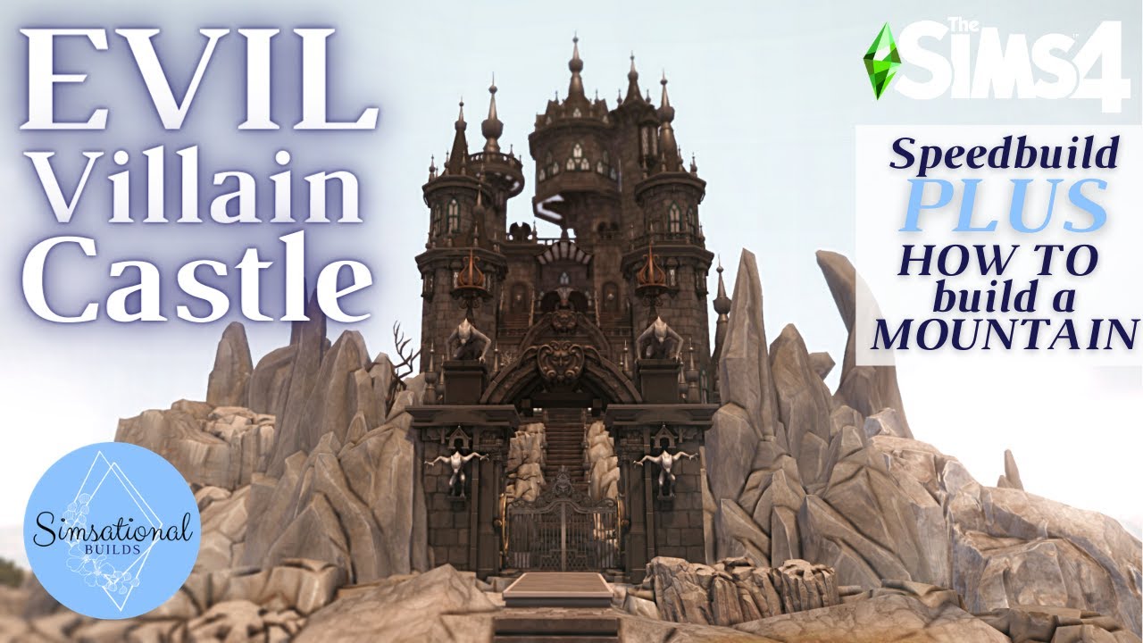 Villain's Castle + HOW TO: Build a Mountain | Speedbuild | Tutorial ...