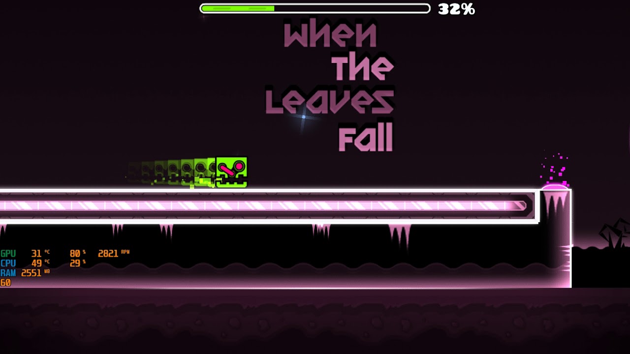Geometry Dash When Tle Leaves Fall l By Hyenada - YouTube