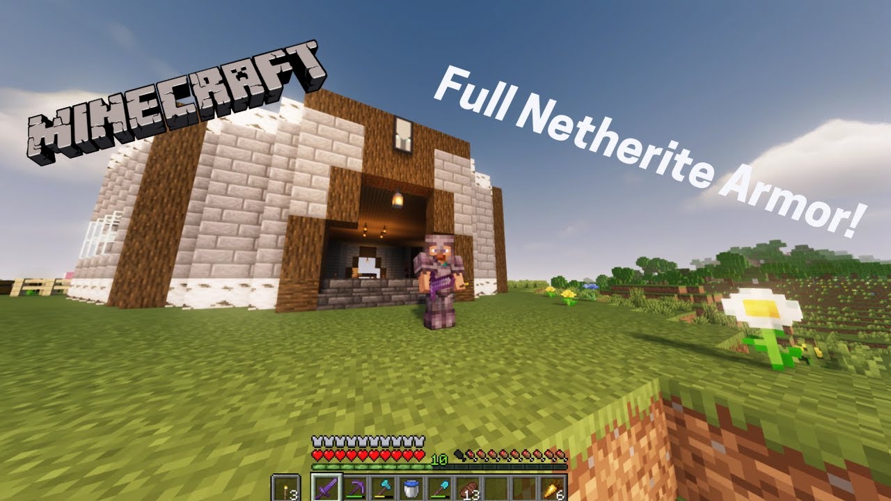 Getting Netherite In Minecraft, Lets Play Pt.8. - YouTube