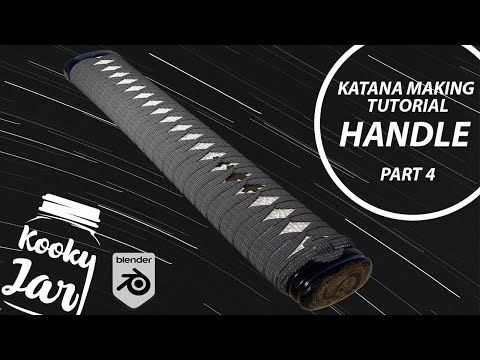 Blender Katana Making Tutorial | Handle | Part 4 - YouTube