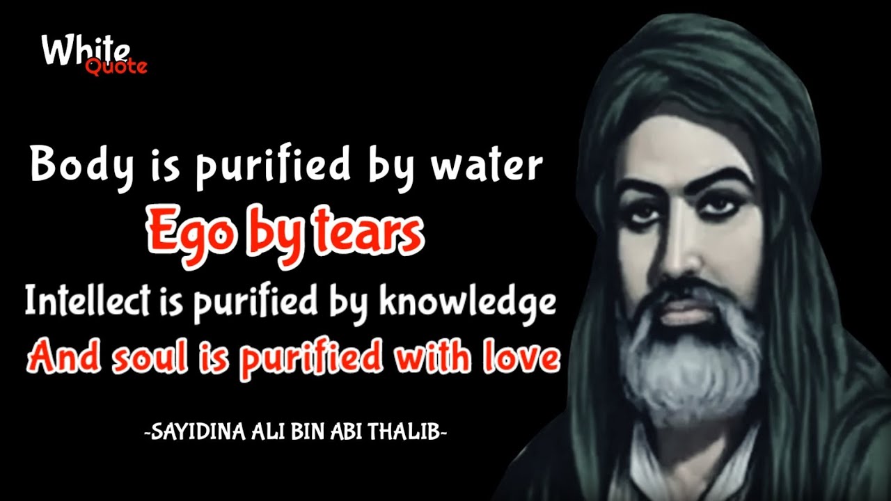 Quotes from Sayidina Ali bin Abi Talib~ about love || white quote - YouTube