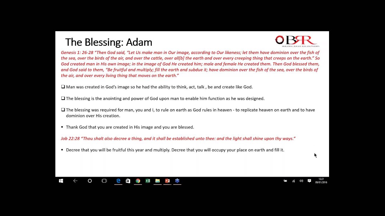 January 9, 2016 | "The Blessing: Adam" - YouTube